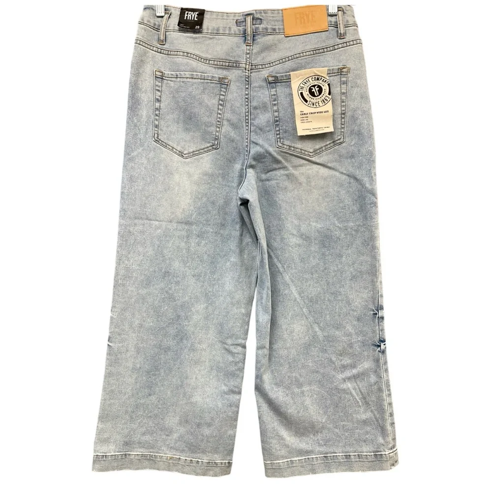 Frye | Jeans | Frye The Carly Crop Light Wash Wide Leg Jeans 29 | Poshmark